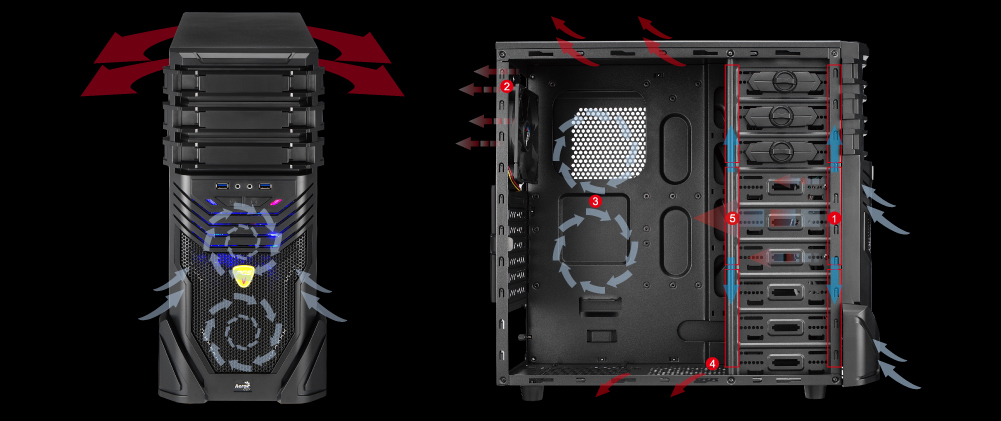 AeroCool VS-3 Computer Case keys kupit v Baku. Bakıda ucuz satış ...