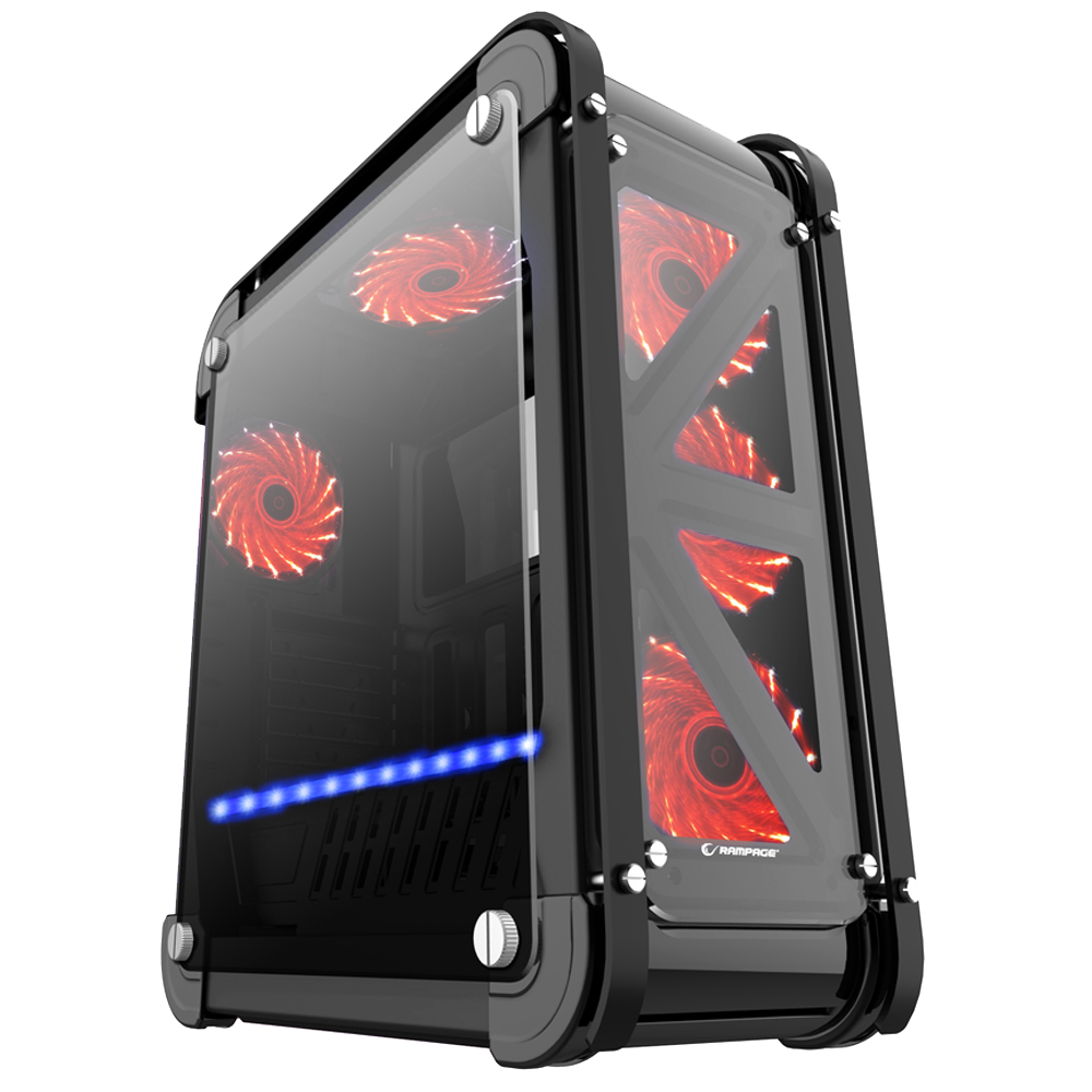Rampage CASTLE Black Computer Case Baku. İşıqlı keys ucuz satışı ...