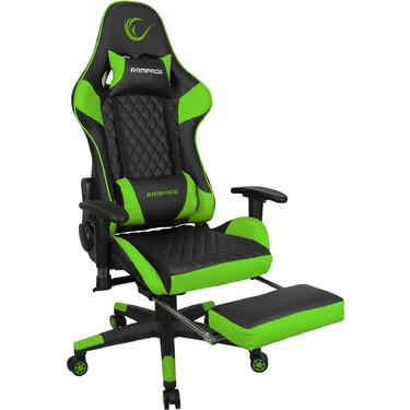 Rampage KL-R61 Styles Green & Black Gaming Chair Baku. Bakida Gaming ...