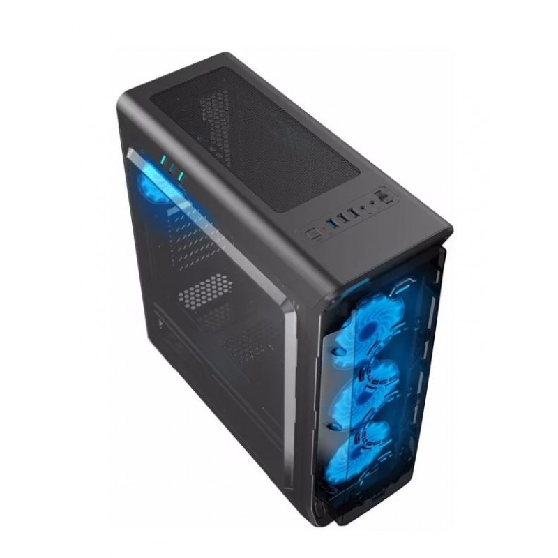 GameMax StarLight Black Blue Computer Case Kompüter Keysi, Korpusu Baku ...