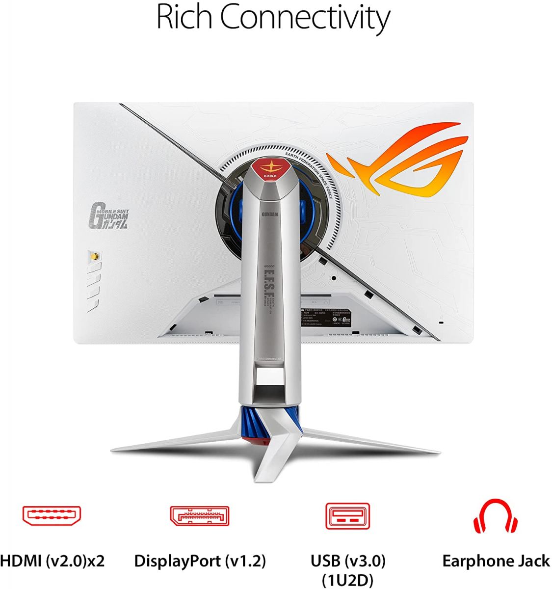 ASUS ROG Strix XG279Q-G Gundam Edition 27-inch 170 Hz Gaming Monitor ...