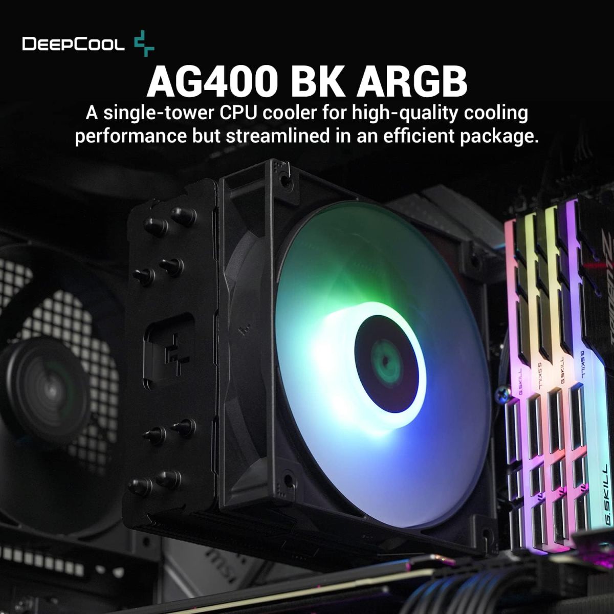DeepCool Gammax AG400 BK ARGB CPU Cooler Bakıda ucuz qiymətə satılır ...