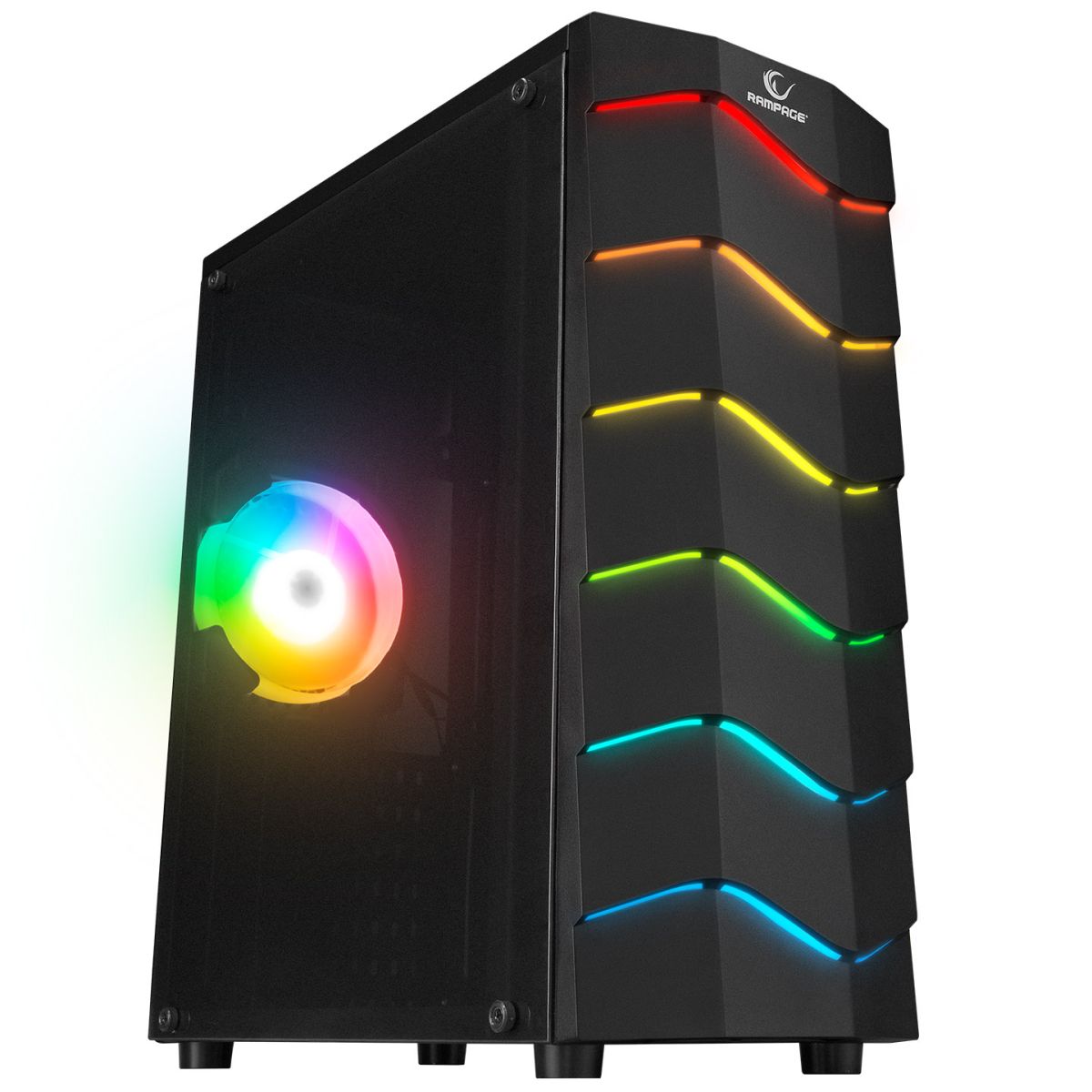 Rampage ARC-X RGB Computer Case Baku. İşıqlı keys ucuz satışı qiyməti ...