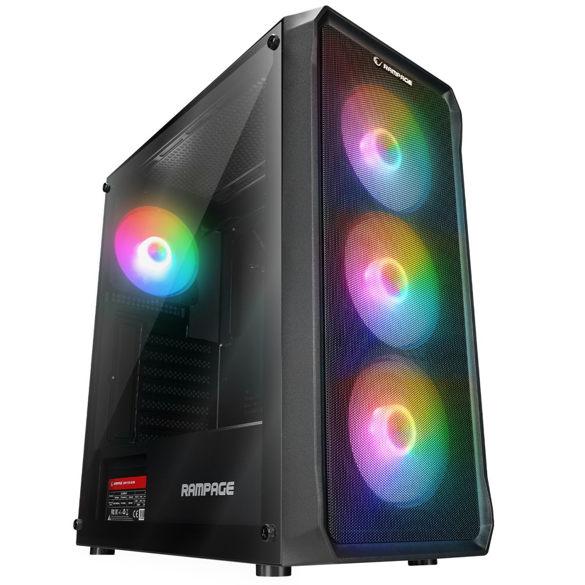 Rampage COMPACT RGB Computer Case Baku. İşıqlı keys ucuz satışı qiyməti ...