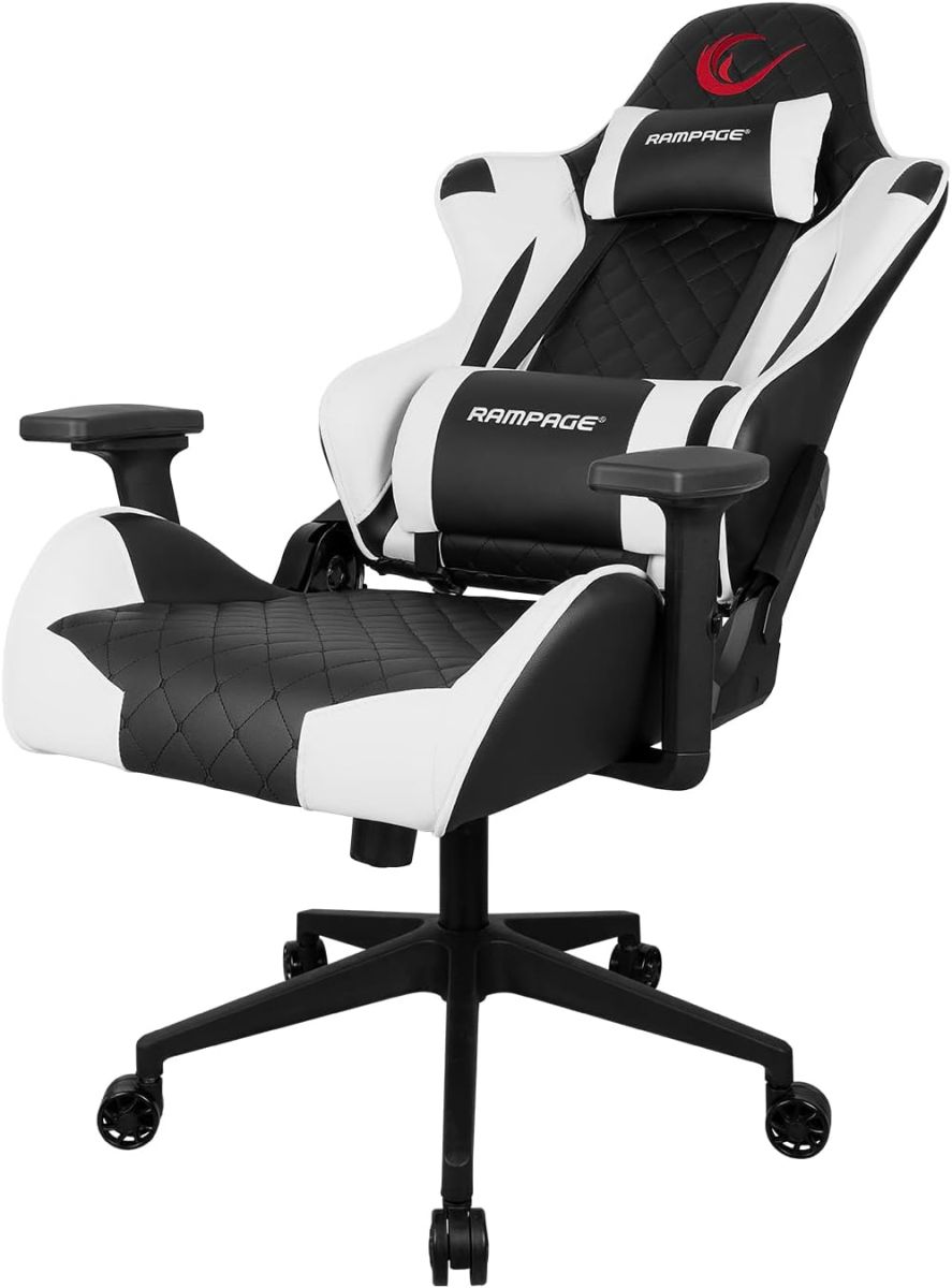Rampage KL-R40 Throne Black & White Gaming Chair Baku. Bakida Gaming ...